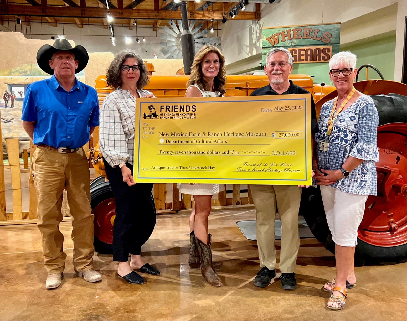 Friends present check to the Museum - New Mexico Farm & Ranch Heritage ...